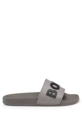 BOSS BAY IT SLIDE Rubber Browns Shoes, 45% OFF