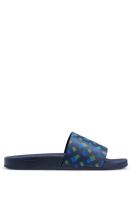 Hugo boss blue sliders online