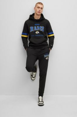 BOSS - BOSS x NFL cotton-terry hoodie with collaborative branding - Rams