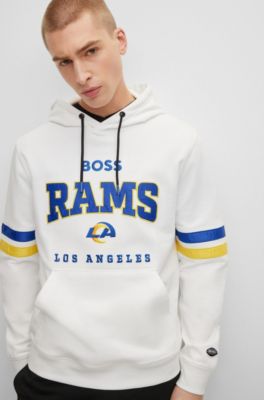 BOSS - BOSS x NFL cotton-terry hoodie with collaborative branding - Rams