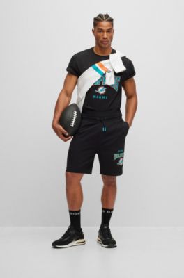 BOSS - Shorts de felpa de algodón BOSS x NFL con detalle de la colaboración