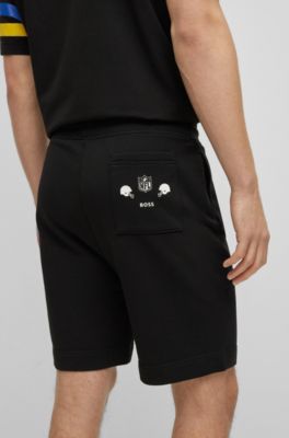 BOSS - BOSS x NFL cotton-terry shorts with collaborative branding - Rams