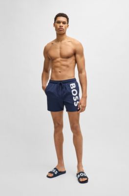 BOSS - Italian-made slides with raised logo