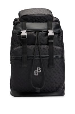 BOSS - Backpack with full lining and monogram details
