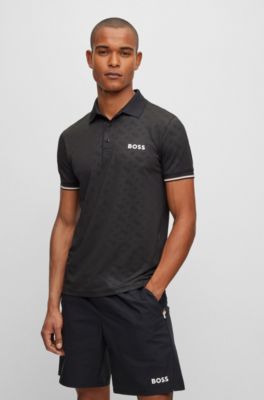 BOSS - Polo slim fit con bloques de color y monogramas BOSS x Matteo ...