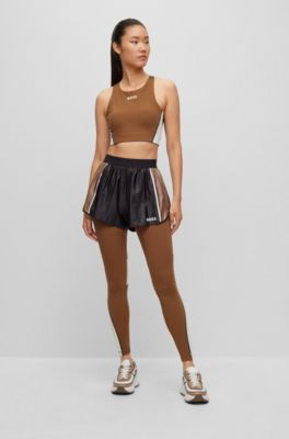 BOSS - BOSS x Alica Schmidt logo sports bra with color-blocking