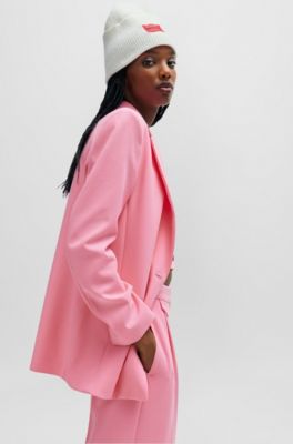 HUGO - Regular-fit jacket in stretch fabric - light pink