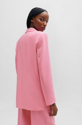 HUGO - Regular-fit jacket in stretch fabric - light pink