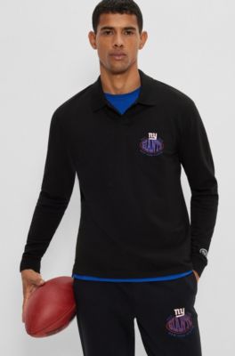 BOSS - BOSS x NFL long-sleeved polo shirt with collaborative branding