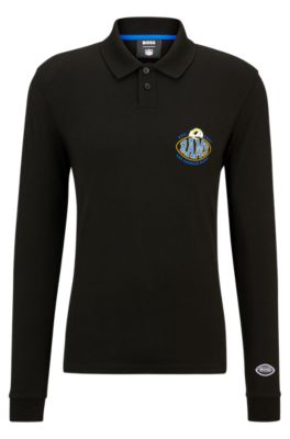 BOSS - BOSS x NFL long-sleeved polo shirt with collaborative branding