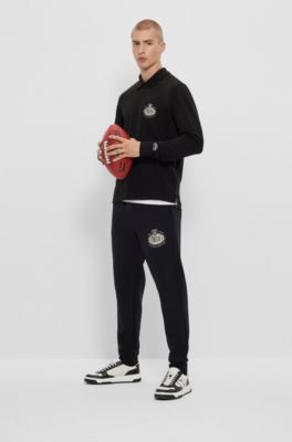 BOSS - BOSS x NFL long-sleeved polo shirt with collaborative branding