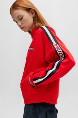 HUGO - Racing-inspired jacket with striped logo tape