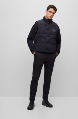 BOSS - Porsche x BOSS reversible vest in a regular fit - Black