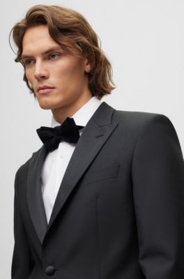 BOSS - Bow tie in cotton velvet