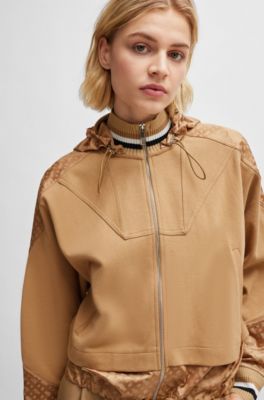 BOSS - Hybrid jacket with monogram patches