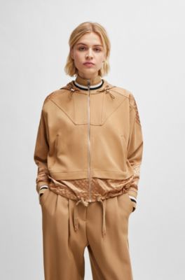 BOSS - Hybrid jacket with monogram patches