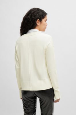 BOSS - Regular-fit cardigan with button front