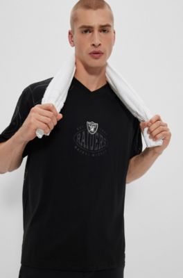 BOSS - BOSS x NFL oversize-fit T-shirt with collaborative branding ...