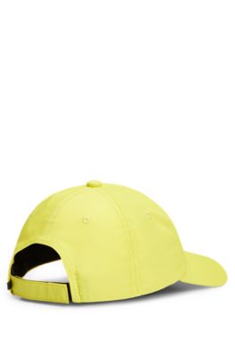 BOSS - Water-repellent six-panel cap with metal logo - Yellow