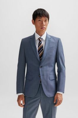 BOSS - Camisa regular fit en algodón elástico Oxford de planchado fácil ...