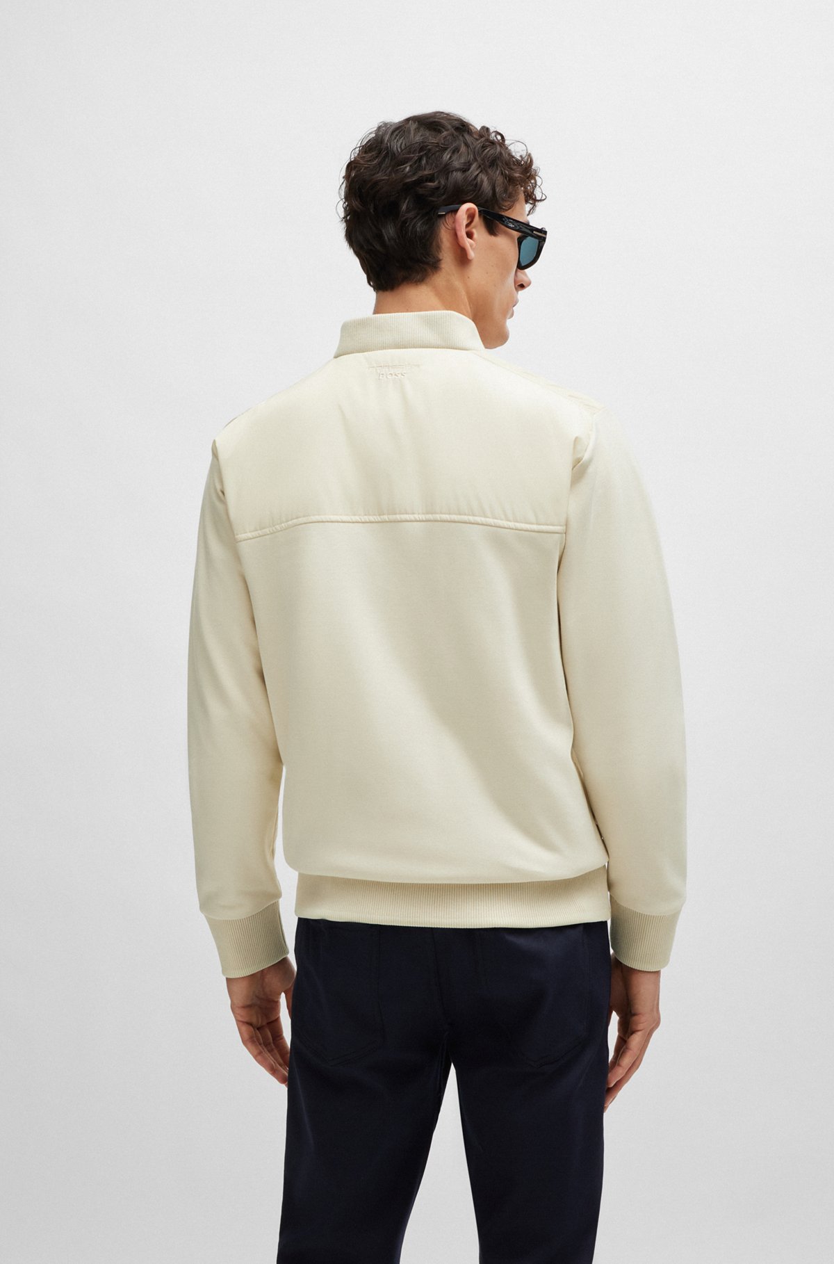 BOSS - Porsche x BOSS bomber jacket with embroidered logo BOSS - Porsche x BOSS bomber jacket with embroidered logo