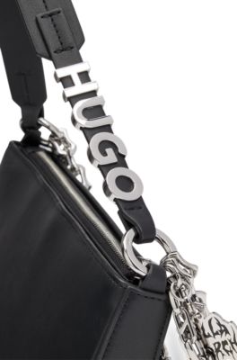 HUGO - Sac à bandoulière HUGO x Bella Poarch asymétrique en similicuir