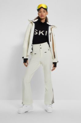 BOSS - BOSS x Perfect Moment slogan sweater in virgin wool - Black