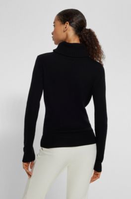 BOSS - BOSS x Perfect Moment slogan sweater in virgin wool - Black