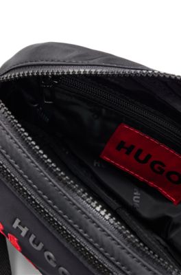 HUGO - Cross-body bag with flame embroidery