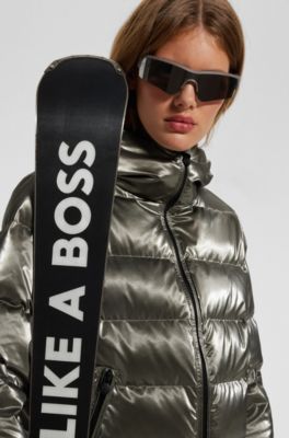 BOSS - BOSS x Perfect Moment down-filled metallic puffer jacket - Light ...