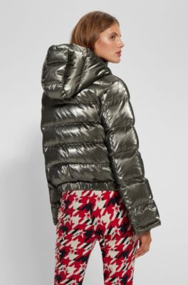 BOSS - BOSS x Perfect Moment down-filled metallic puffer jacket - Light ...