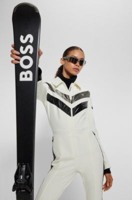 BOSS - BOSS x Perfect Moment branded ski suit with stripes - White