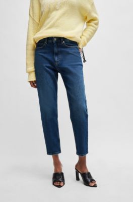 HUGO - Vaqueros relaxed fit de denim azul con lavado vintage - Azul