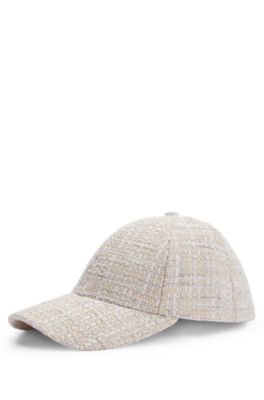 BOSS - Italian-tweed cap with embroidered logo