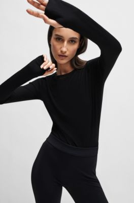 BOSS - Top de manga larga NAOMI x BOSS en punto de canalé