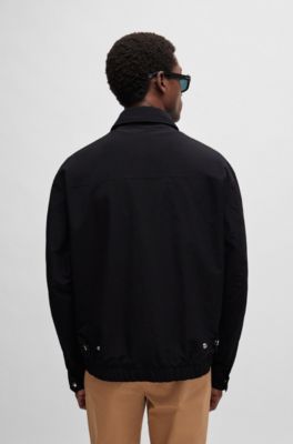 BOSS - Regular-fit water-repellent jacket with double monogram