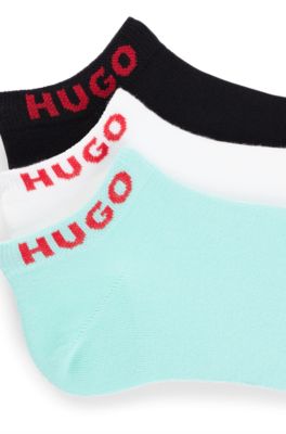 HUGO - Three-pack of ankle socks with logos