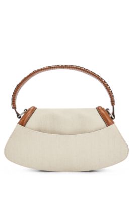 BOSS - Shoulder bag with leather trims