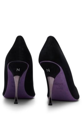 BOSS - NAOMI x BOSS suede pumps - Black