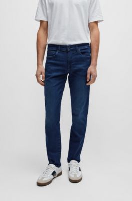 BOSS - Slim-fit jeans in soft-motion denim