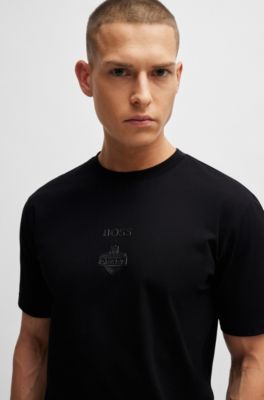 BOSS - BOSS x NFL stretch-cotton T-shirt with special artwork