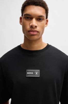 BOSS - Camiseta BOSS x NFL de algodón interlock con detalle especial de ...