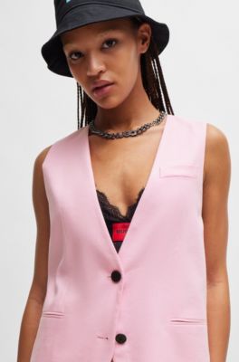 HUGO - Gilet Oversized Fit avec doublure emblématique