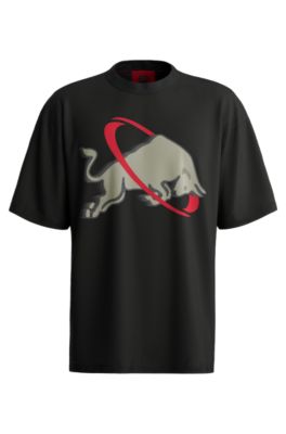 HUGO - Camiseta HUGO x RB oversize fit con motivo de toro de la marca