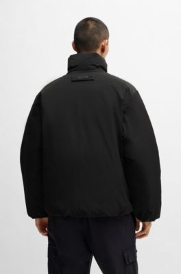 HUGO - Water-repellent jacket with chamberless padding - Black