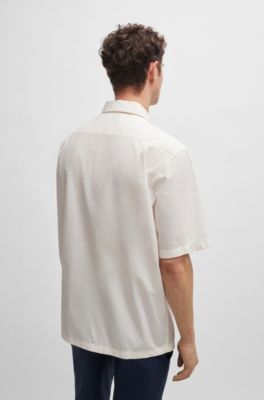 BOSS - Camisa relaxed fit BOSS x Shohei Ohtani con detalle de la marca ...