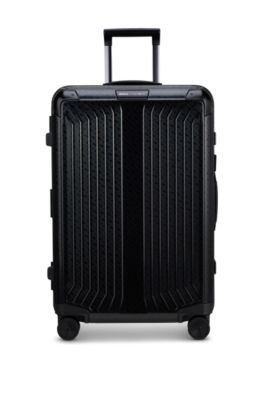 BOSS - BOSS | Samsonite anodized-aluminum check-in suitcase with monograms