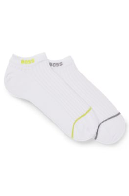 BOSS - Two-pack of ankle socks in a cotton blend - White