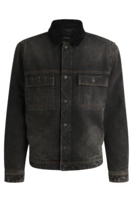 BOSS BOSS SELECTED BY BECKHAM black denim jacket Black