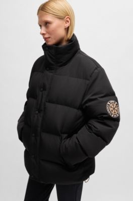 BOSS - BOSS Ski water-repellent puffer jacket with down filling - Black